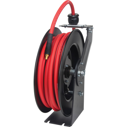 Aurora Tools Hose Reel, Air/Water, 3/8" x 50', Single Hose, 300 psi ...
