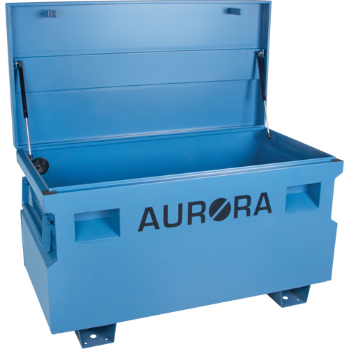 Jobsite Tool Box, 48" x 24" x 27-3/5", Steel, Blue, UAW869 | Aurora Tools