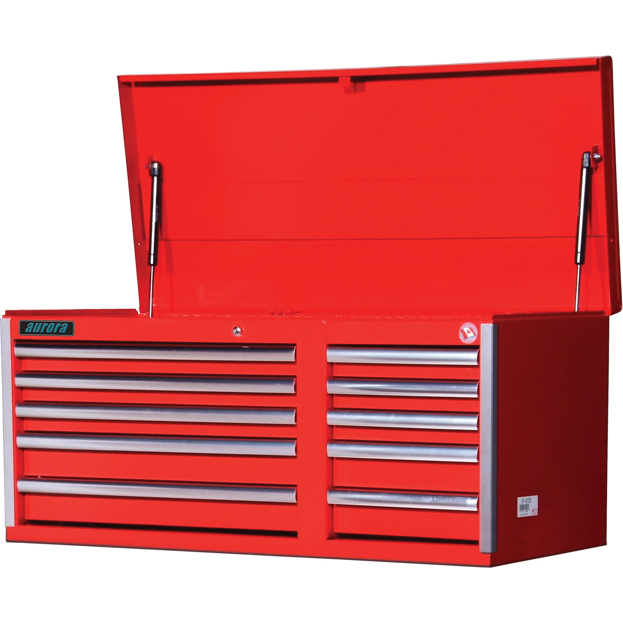 ATB300 TOOL CHEST, 42" W, 10 Drawers, Red, TEQ439 | Aurora Tools