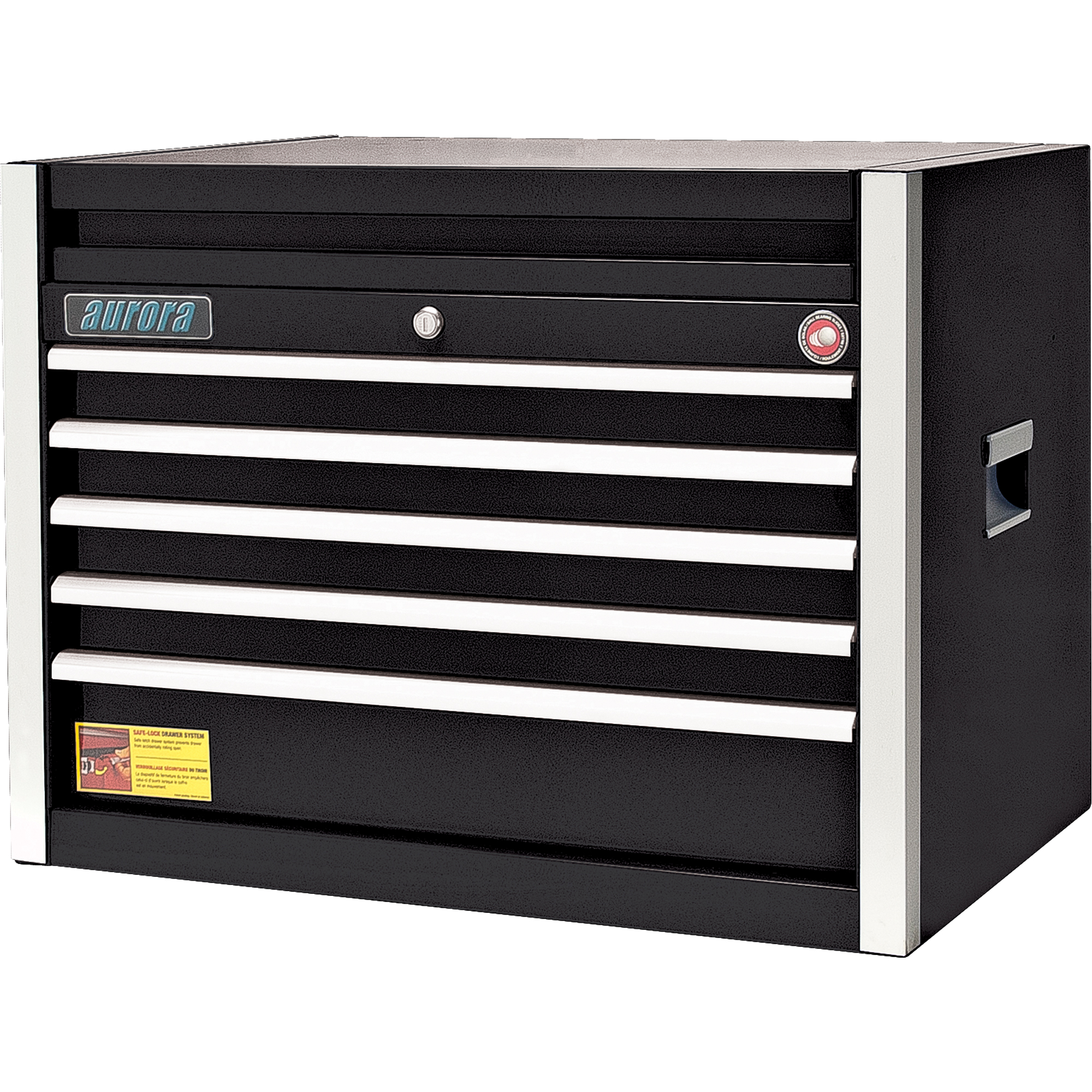 ATB400 Heavy-Duty Tool Chest, 27" W, 5 Drawers, Black, TEQ454 | Aurora ...