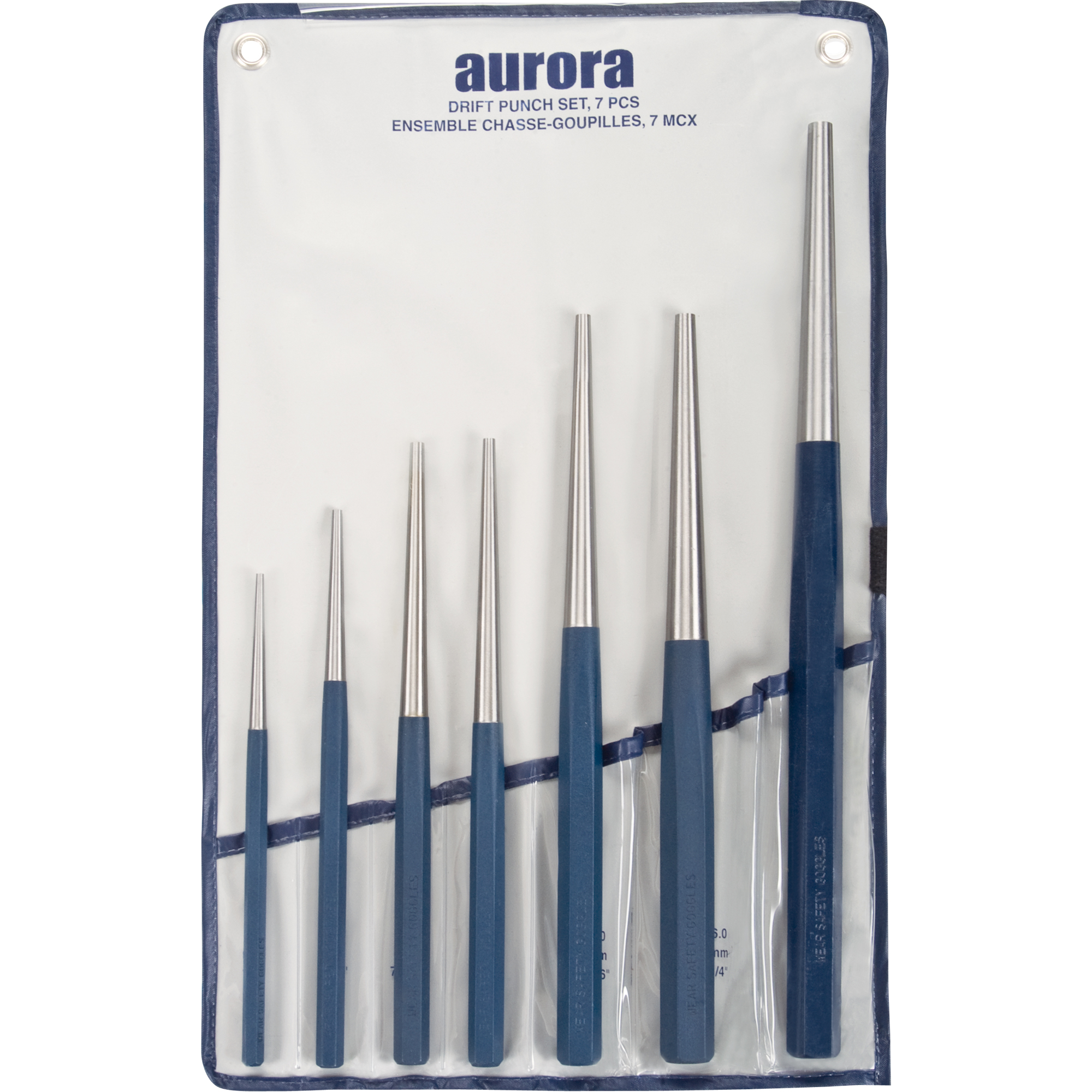 Drift Punch Set, 7 Pieces, TLZ422 | Aurora Tools