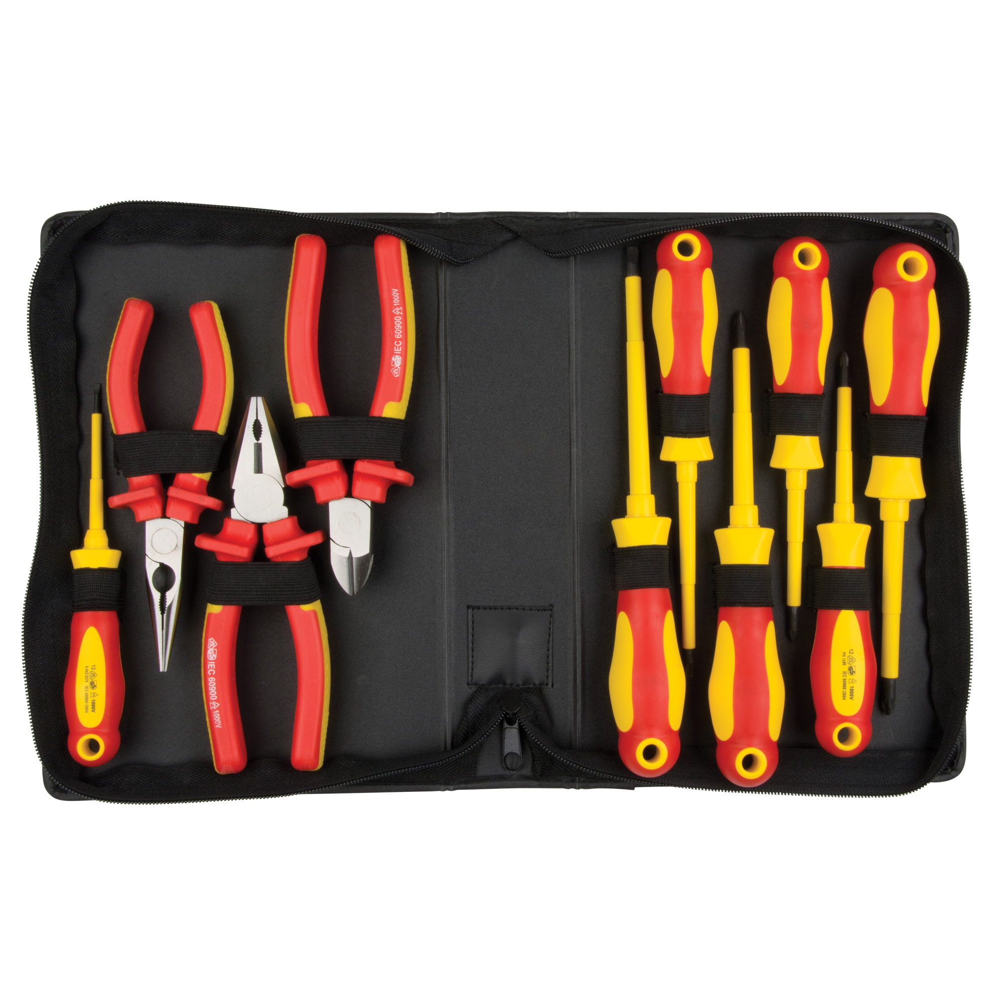 Insulated Tool Set, 1000 V, 10 Pcs, TYP305 | Aurora Tools