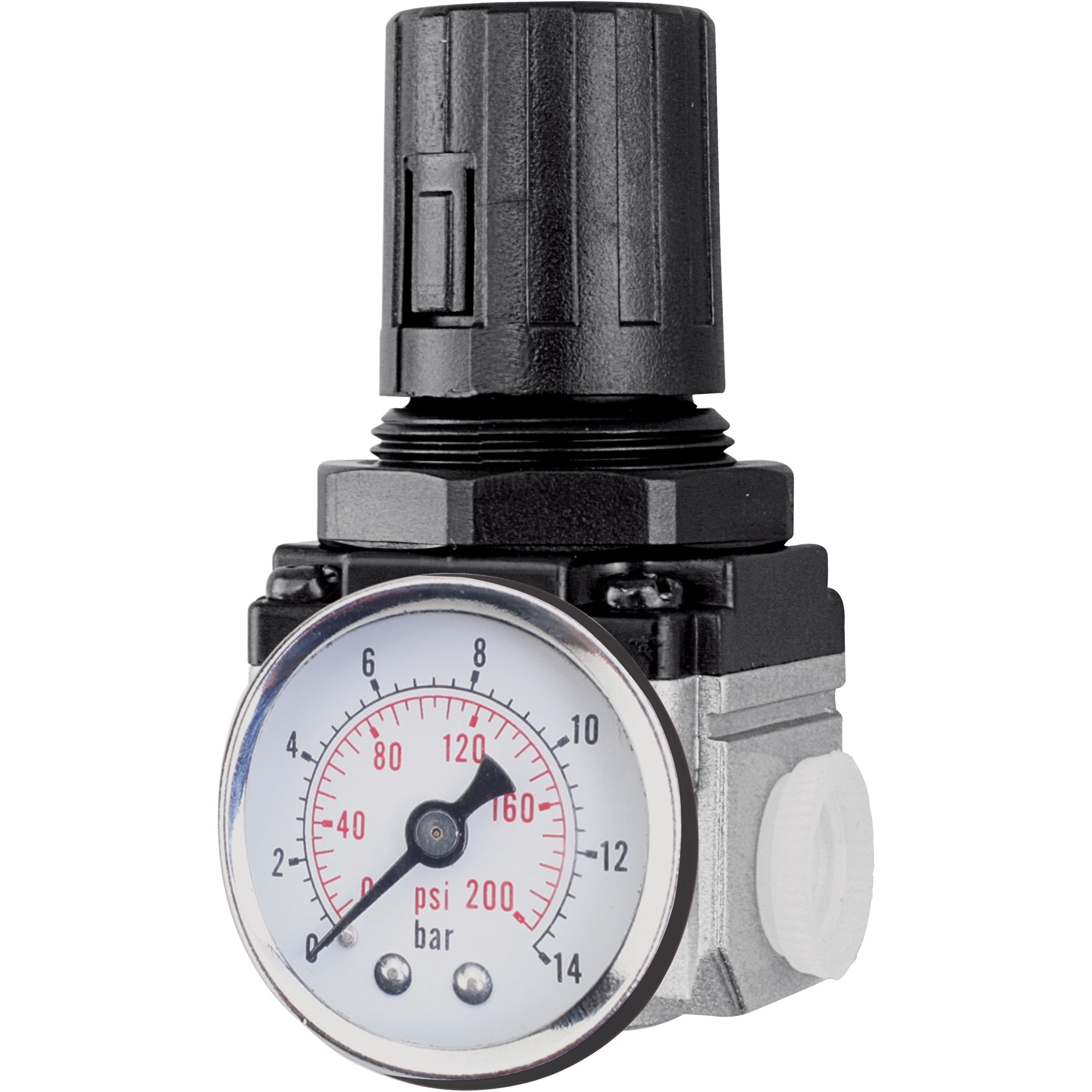 Air Regulator (Gauge Included), 1/2" NPT, 220 PSI Max. PSI, Modular ...