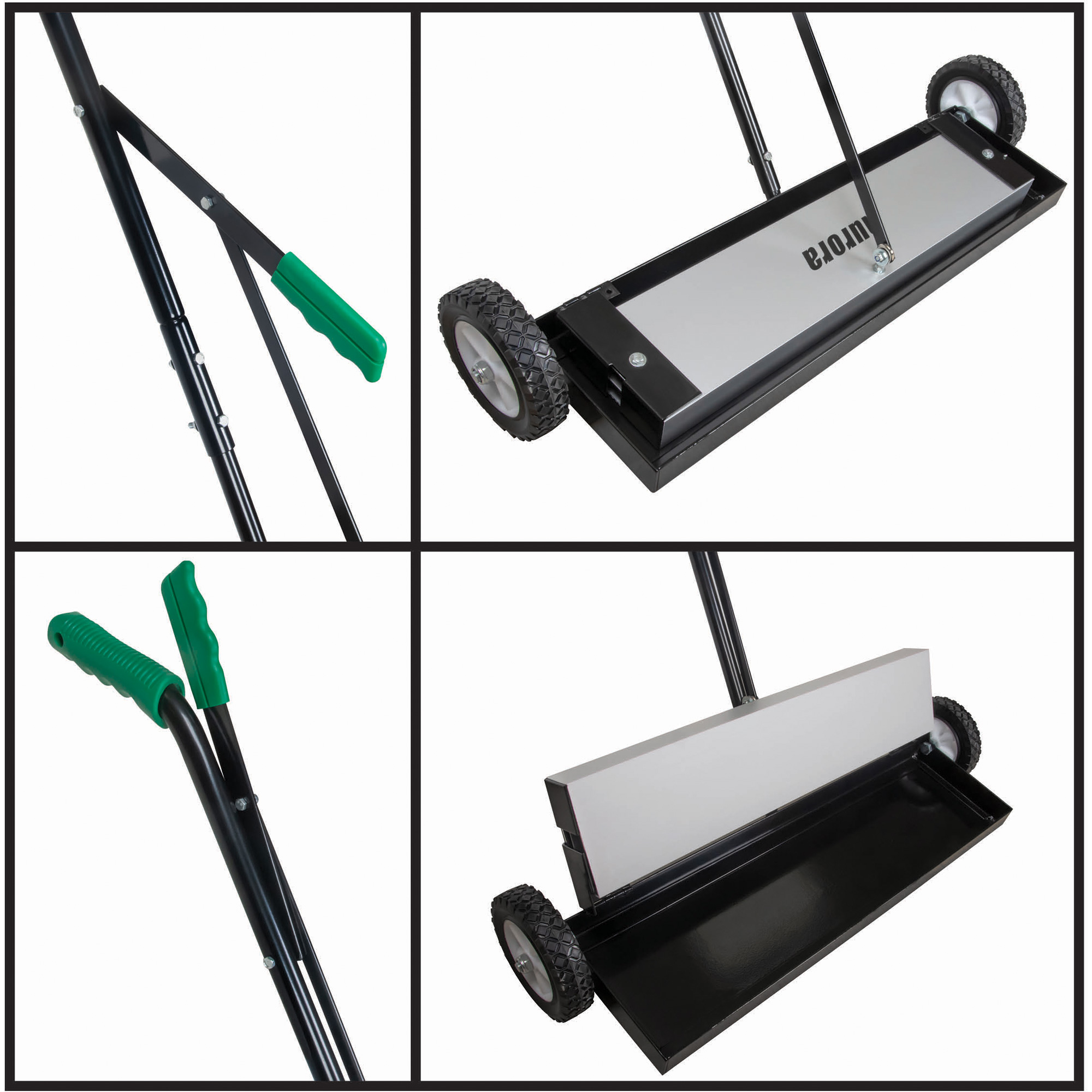 Magnetic Push Sweeper, 24" W, UAK050 | Aurora Tools