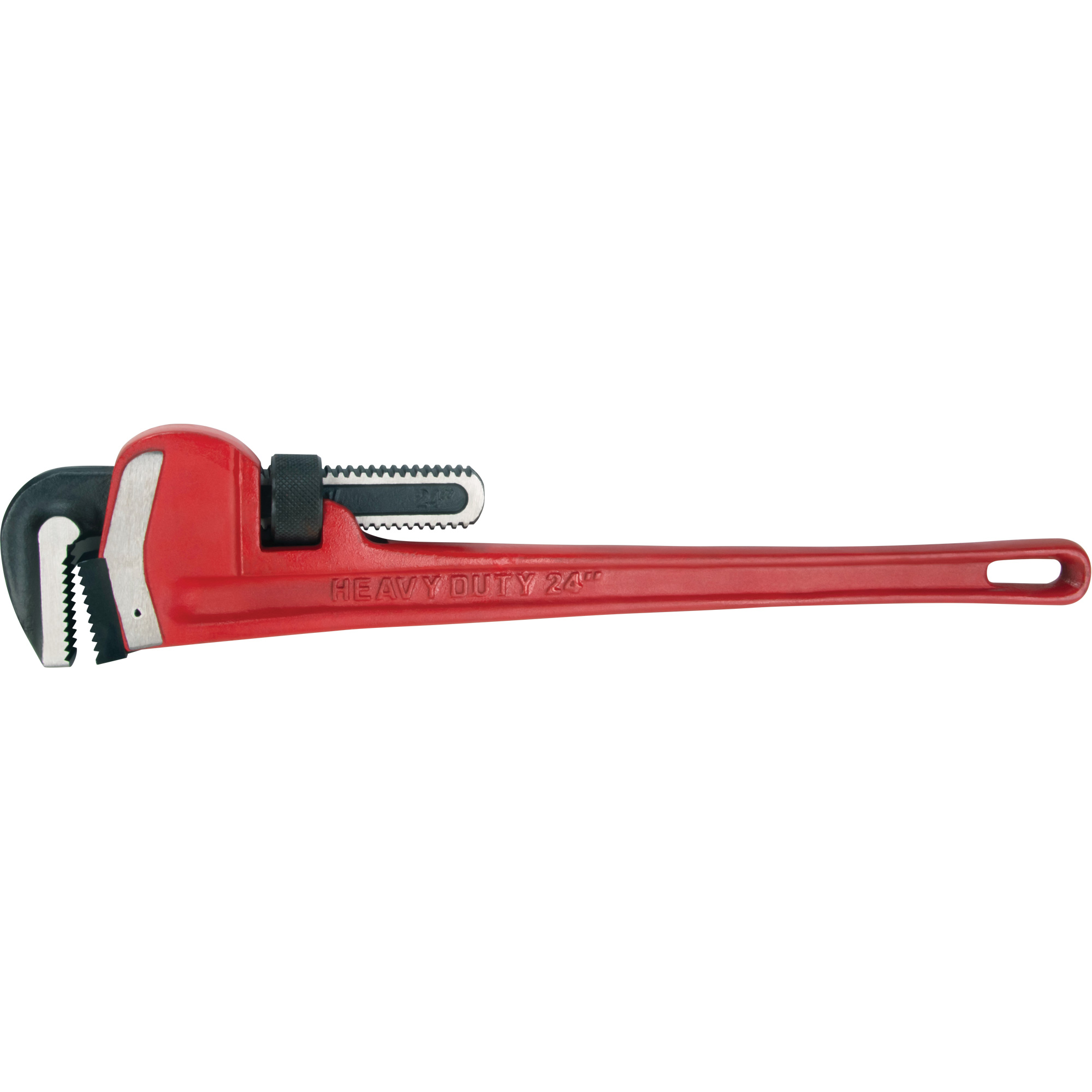 Pipe Wrench, 3" Jaw Capacity, 24" Long, Powder Coated Finish, Ergonomic ...