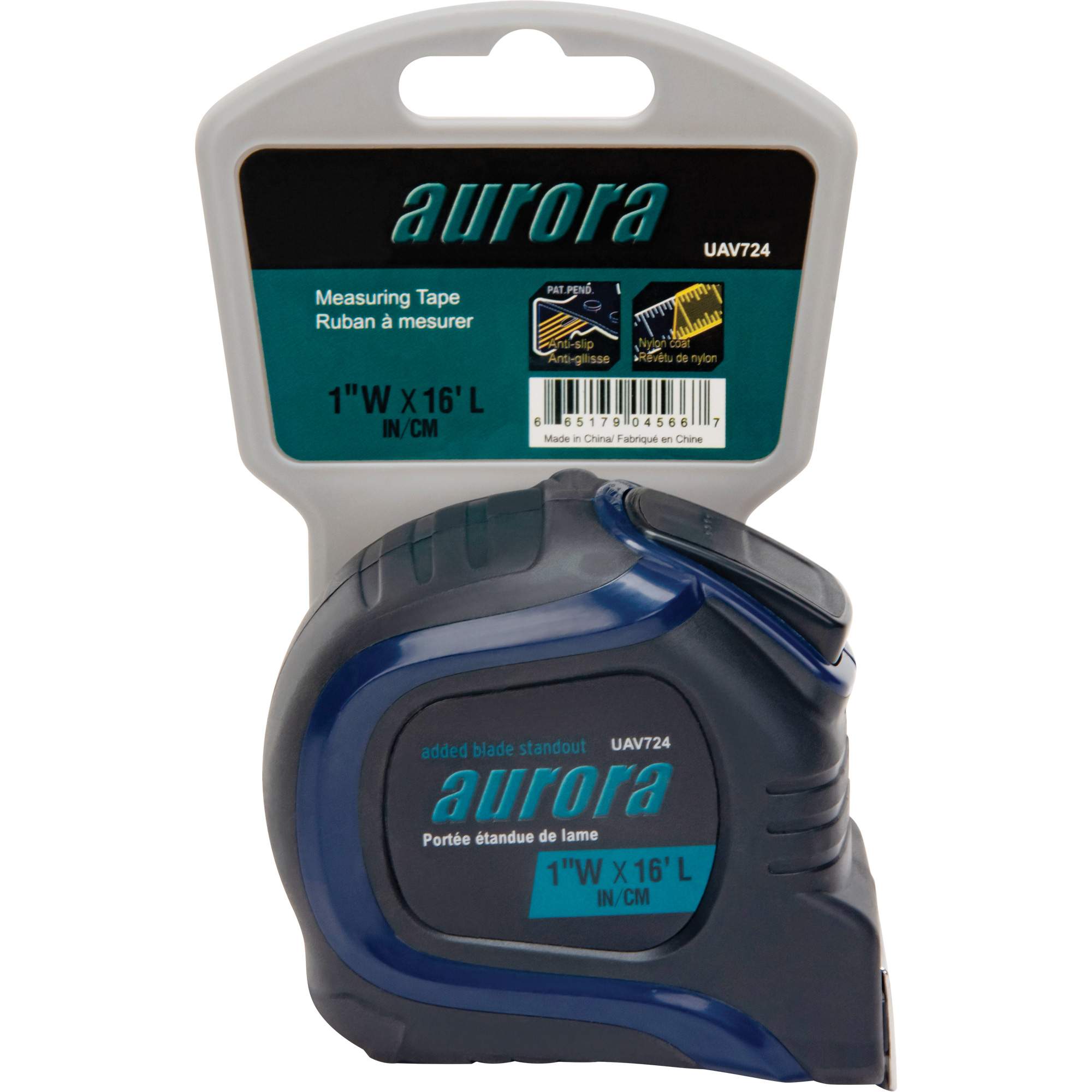 Tape Measure, 1" x 16', Imperial & Metric Graduations, UAV724 | Aurora ...