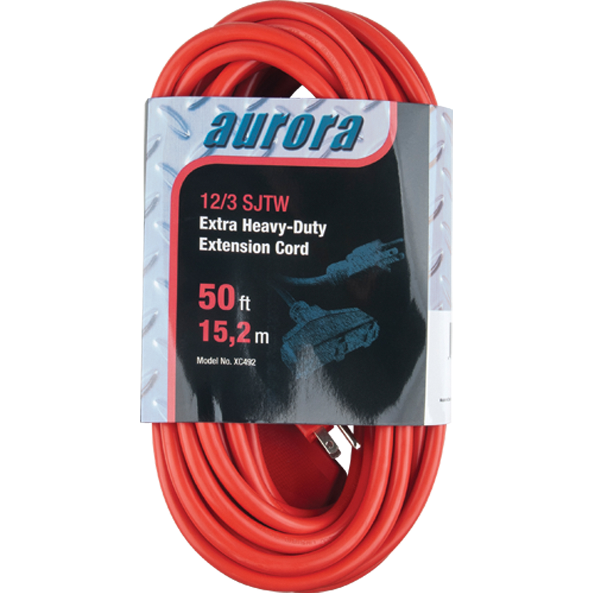 Vinyl Extension Cord, Outdoor, SJTW, 12/3 AWG, 15 A, 3 Outlet(s), 50 ...